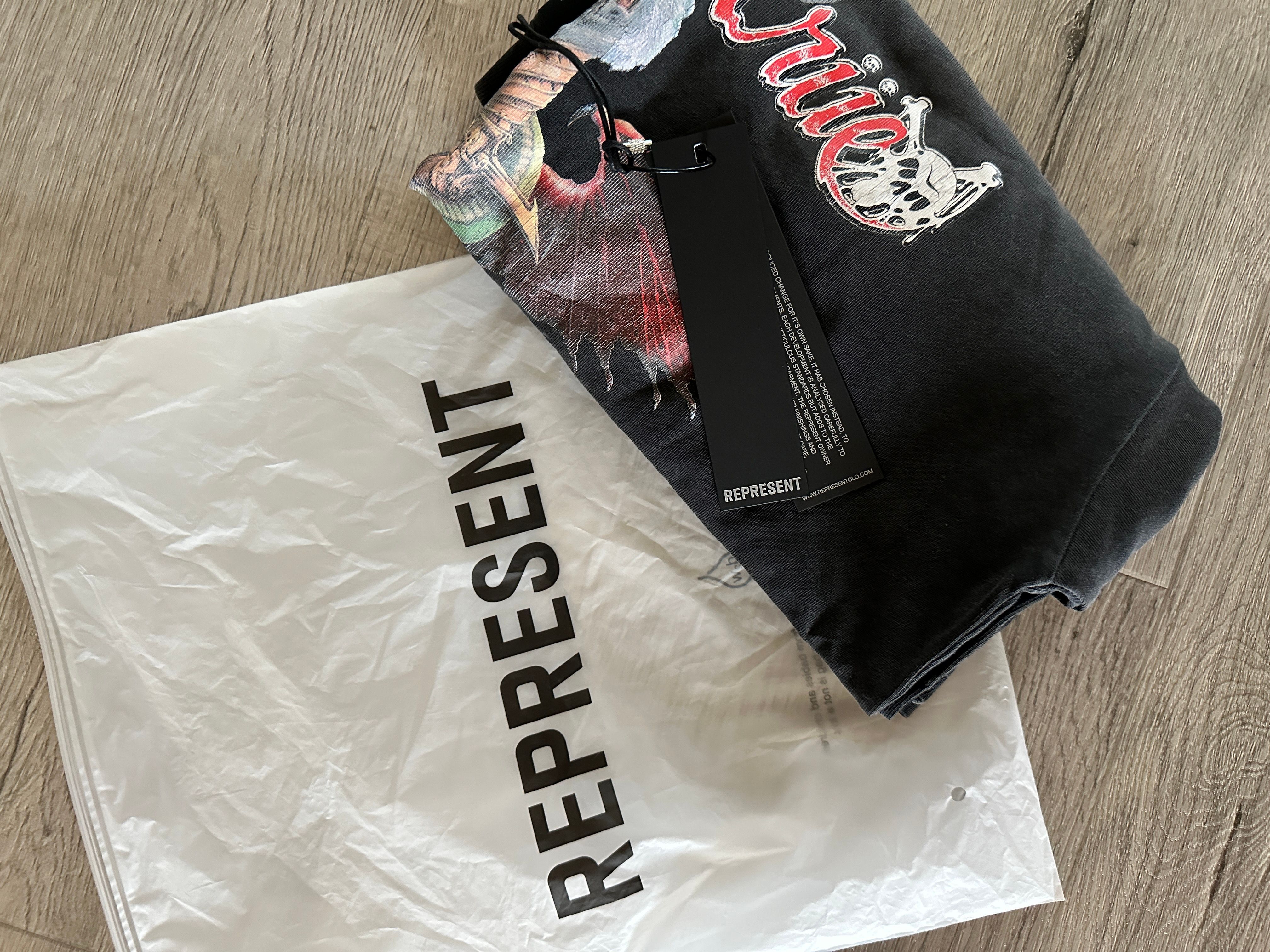 REPRESENT Motley Crue Tee Streetwear NWT Designer Men's XS REPRESENT Motley Crue Tee Streetwear NWT Designer Men's XS