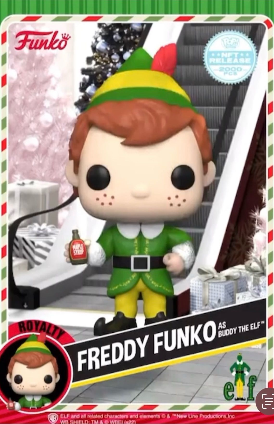 Whatnot - Royalty Freddy as Buddy the Elf, legendary buddy the elf and ...