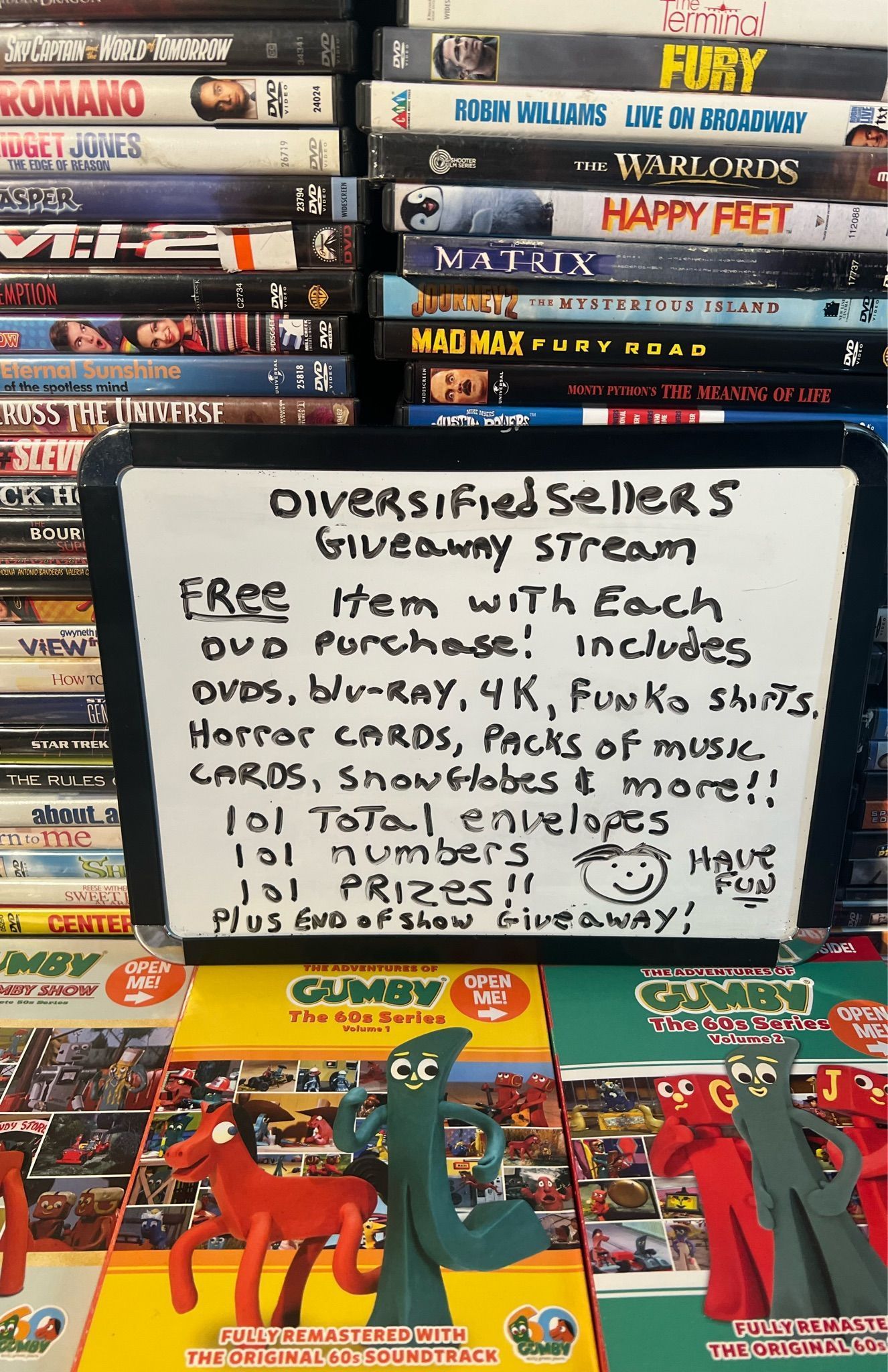 Whatnot - 🔥🔥 FREE item with each DVD purchase includes Blu-rays, 4k ...