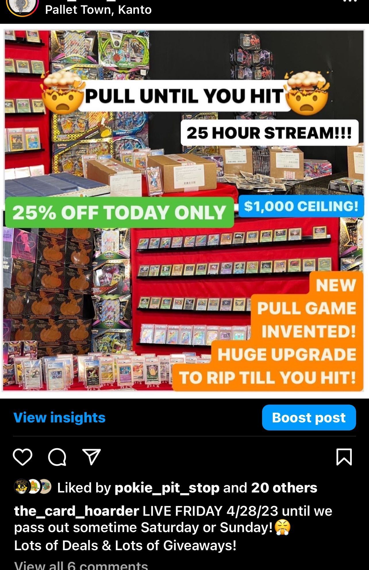 Whatnot - 🤯25% OFF FINAL 24 HOUR STREAM!🤌🚨PULL UNTIL YOU HIT🚨PULL BOX ... Whatnot - 🤯25% OFF FINAL 24 HOUR STREAM!🤌🚨PULL UNTIL YOU HIT🚨PULL BOX ...