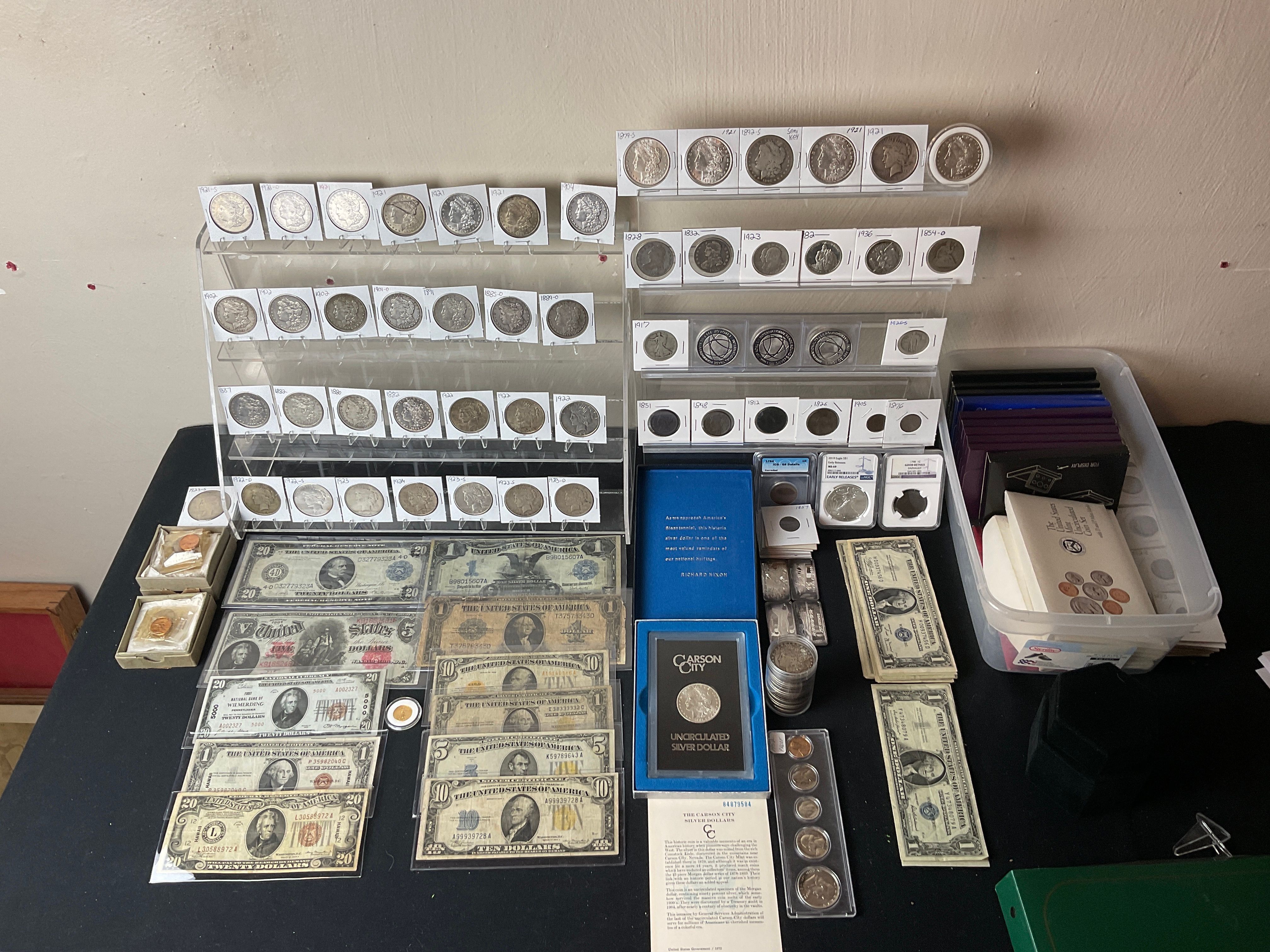 Whatnot - Coins & Paper Money! Morgan & Peace Dollars, Indian head ...