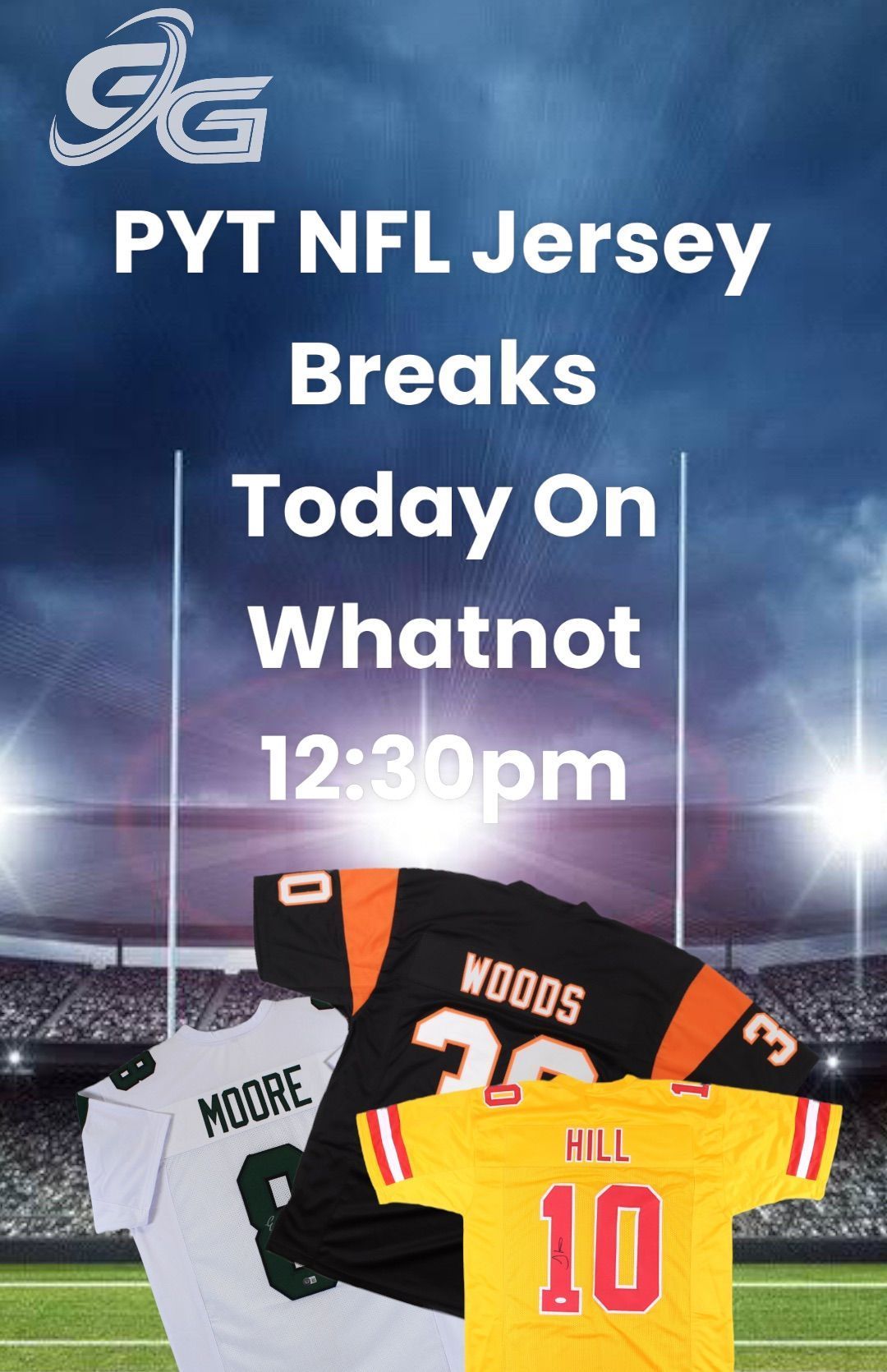 Whatnot Pick Your Team Nfl Jerseys Breaks Livestream By