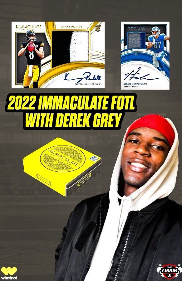 Whatnot - 2022 Immaculate Hobby Release Day W/ Derek Grey 🏈 Livestream ... Whatnot - 2022 Immaculate Hobby Release Day W/ Derek Grey 🏈 Livestream ...