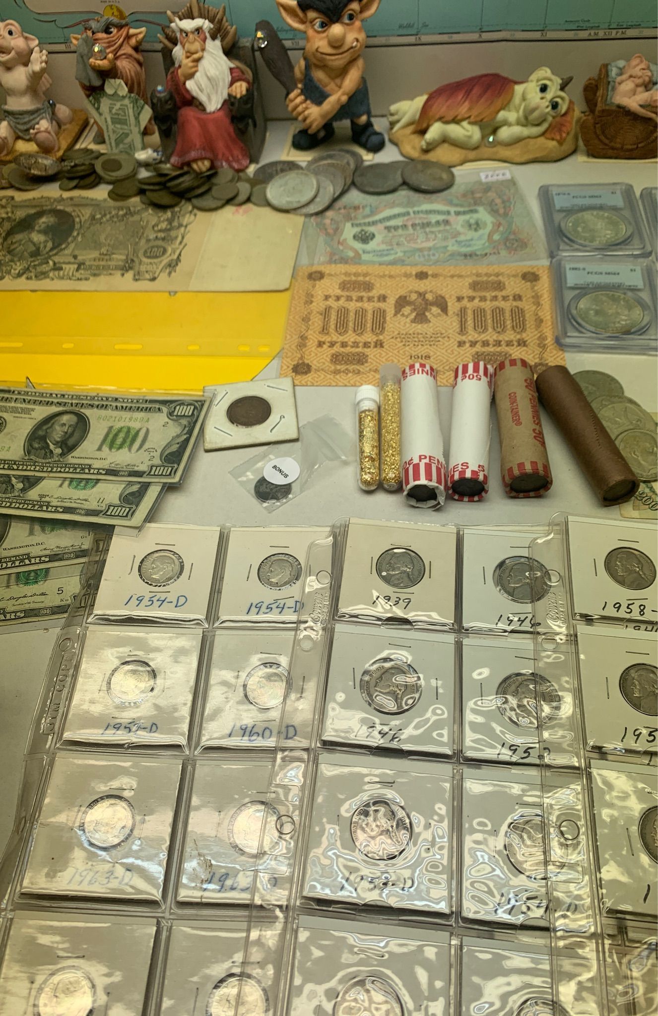 Whatnot - Coins and paper money , Penny, Nickel, Dime, Morgan dollars ...