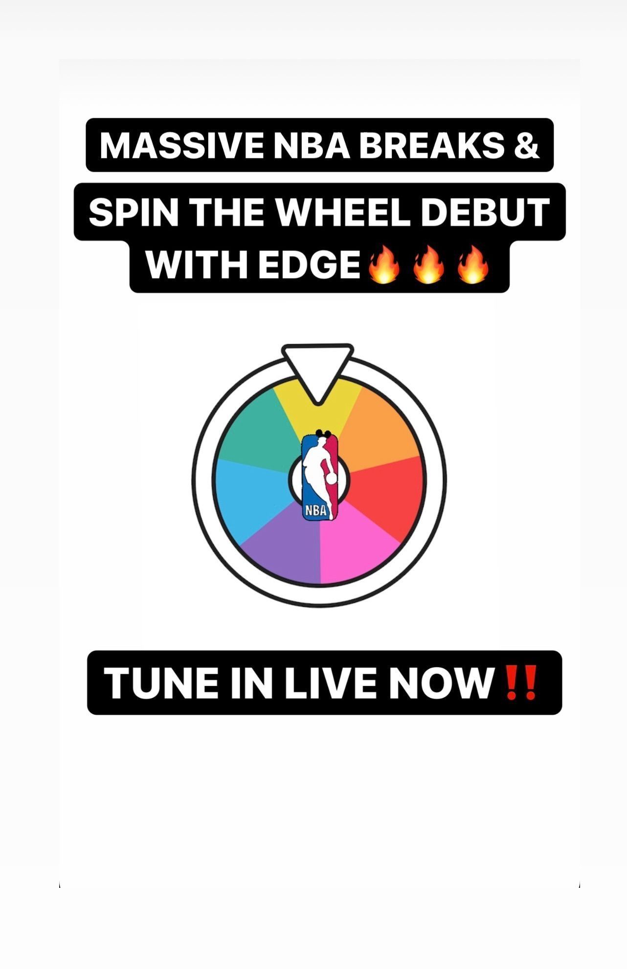 Whatnot - WHEEL SPINS & MASSIVE NBA BREAKS WITH EDGE Livestream by ... Whatnot - WHEEL SPINS & MASSIVE NBA BREAKS WITH EDGE Livestream by ...