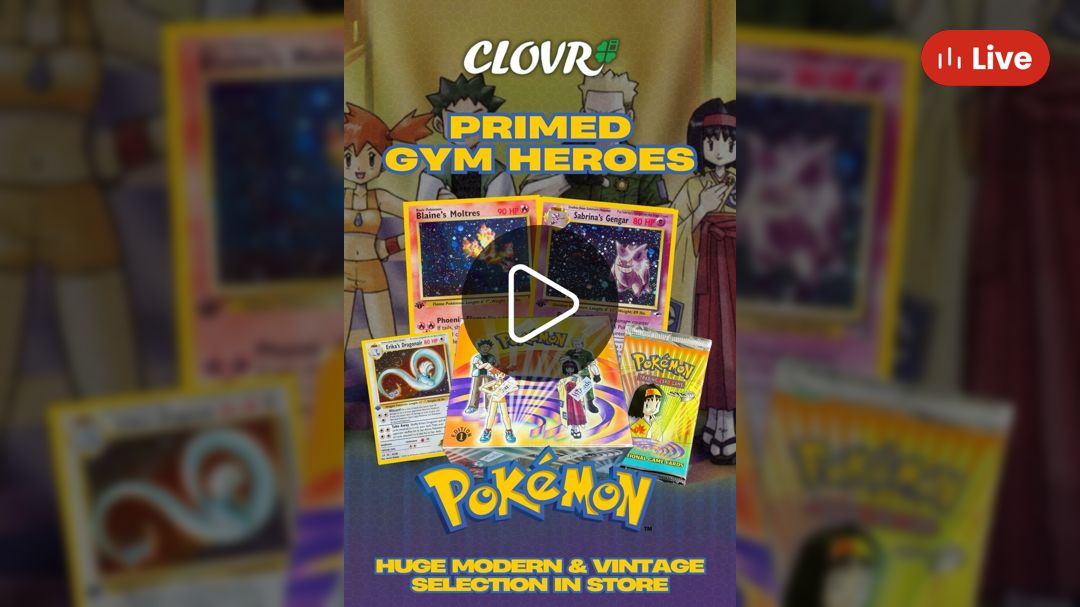 clovrcards is live · Pokémon Cards · New Release, Graded Cards, Vintage ...