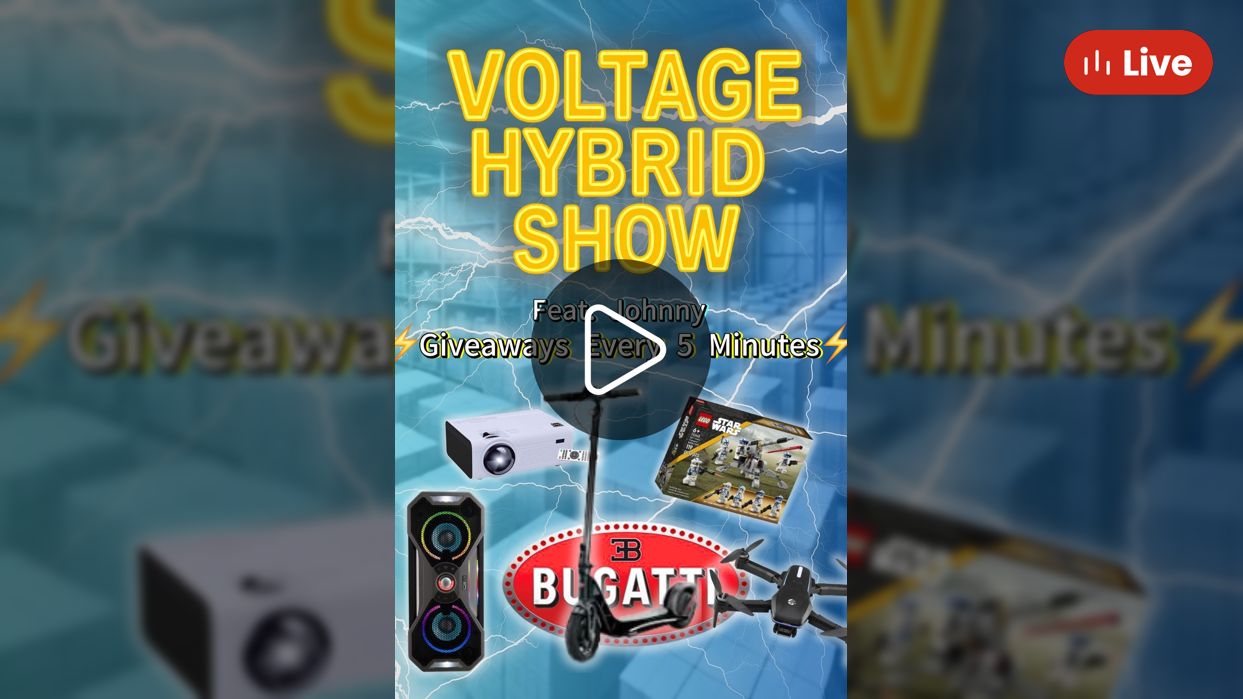 voltage_electronics is live · Everyday Electronics · $1 Starts · Whatnot: Shop, Sell, Connect