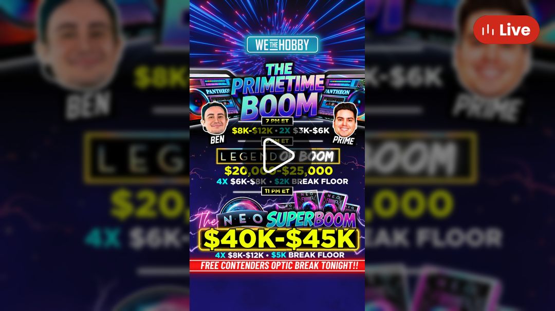 wethehobby is live · Football Breaks · $1 Starts, Hobby, Random Team ...