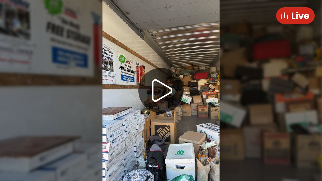 rz_finds is live · Storage Unit Finds · Live Unboxing, Vintage ...