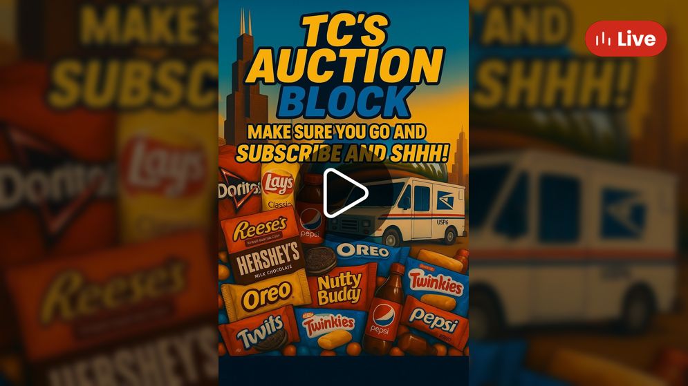 tc_auction_block is live · Drinks & Snacks · Build a Box, Snacks, Candy · Whatnot: Shop, Sell ...