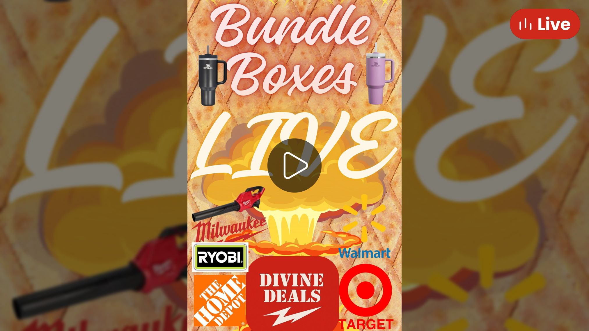 divinedeals is live · Everyday Electronics · $1 Starts, Milwaukee Tools, Build a Box · Whatnot ...