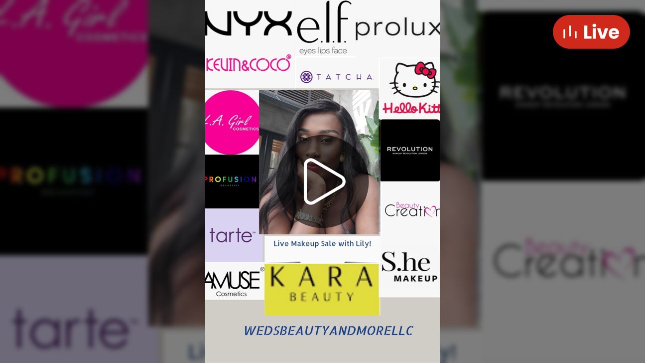 wedisbeautyshop1 is live · Makeup & Skincare · GRWM, Full Glam, Luxury · Whatnot: Shop, Sell ...