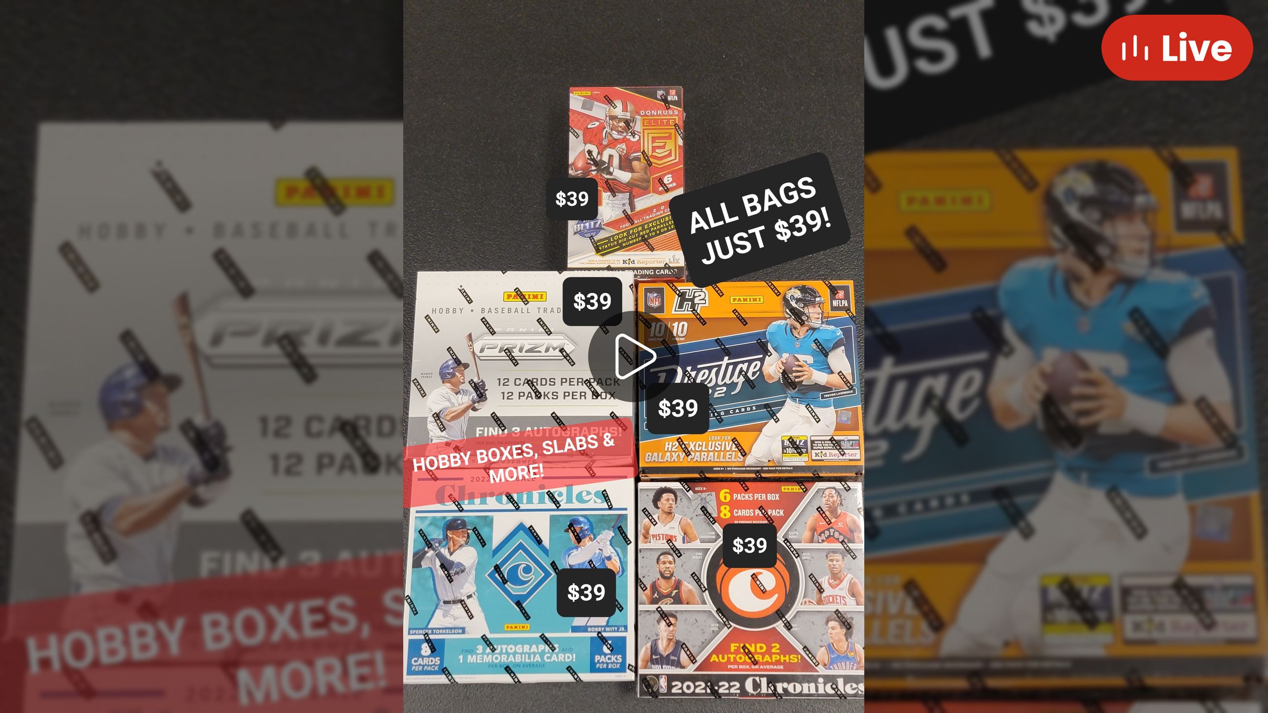 Whatnot - 🔥$39 FIRE BAGS! CHASE HOBBY BOXES, SLABS & MORE!!! 🏈🏀⚾ 11/8 ...
