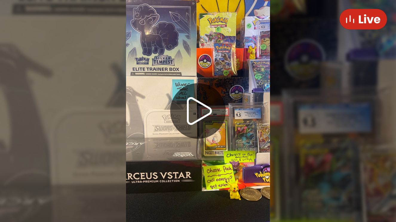 Whatnot - ARCEUS VSTAR BOX GIVEAWAY!? Silver Tempest Break Winner takes ... Whatnot - ARCEUS VSTAR BOX GIVEAWAY!? Silver Tempest Break Winner takes ...