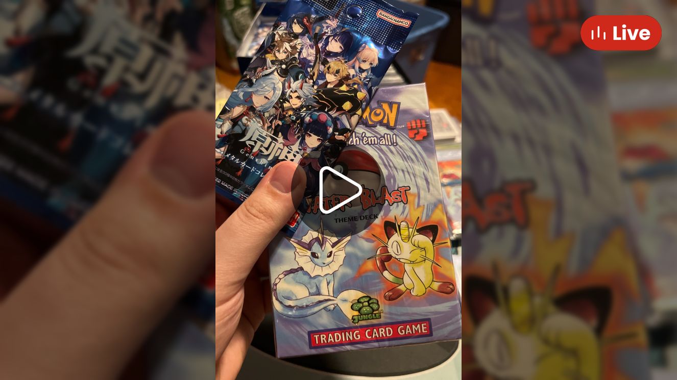 Whatnot - 1/2 Slab Game? Genshin Impact? Just chillin on Sunday! Livestream by kittys_cards # ...