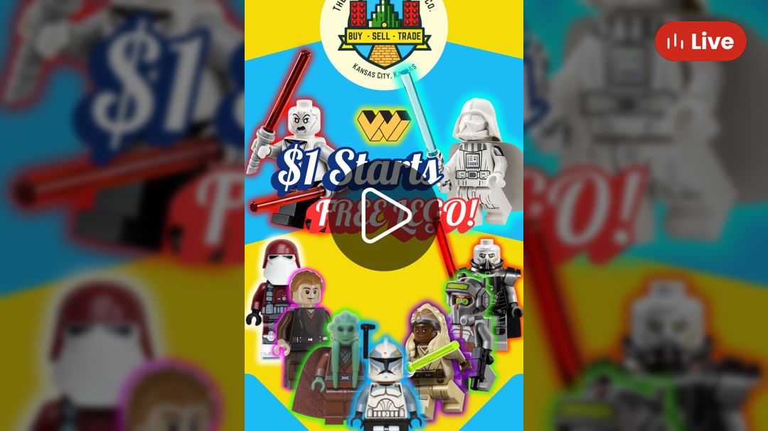 yellowbrickroadco is live · LEGO · Star Wars, $1 Starts, Minifigures ...