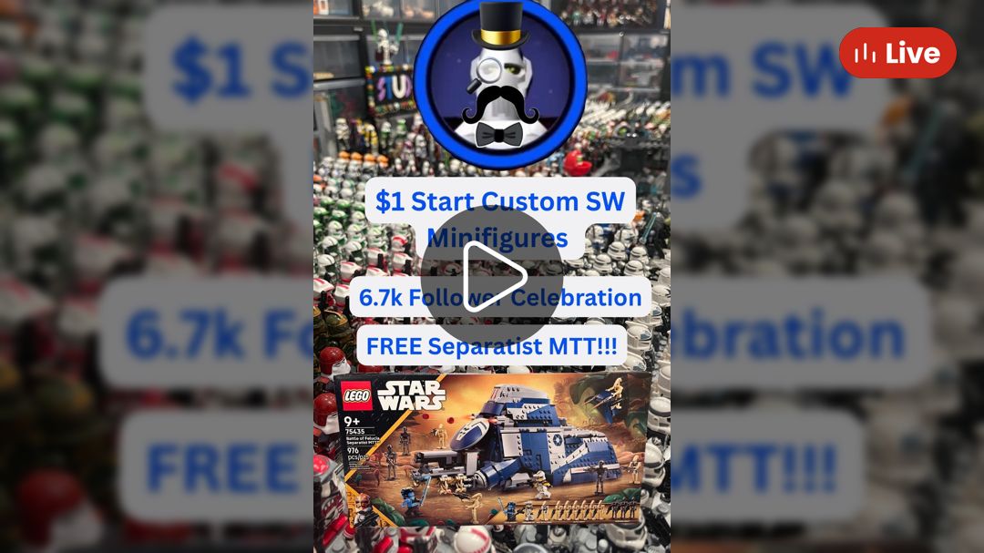 studstacker is live · LEGO · $1 Starts, Minifigures · Whatnot: Shop ...