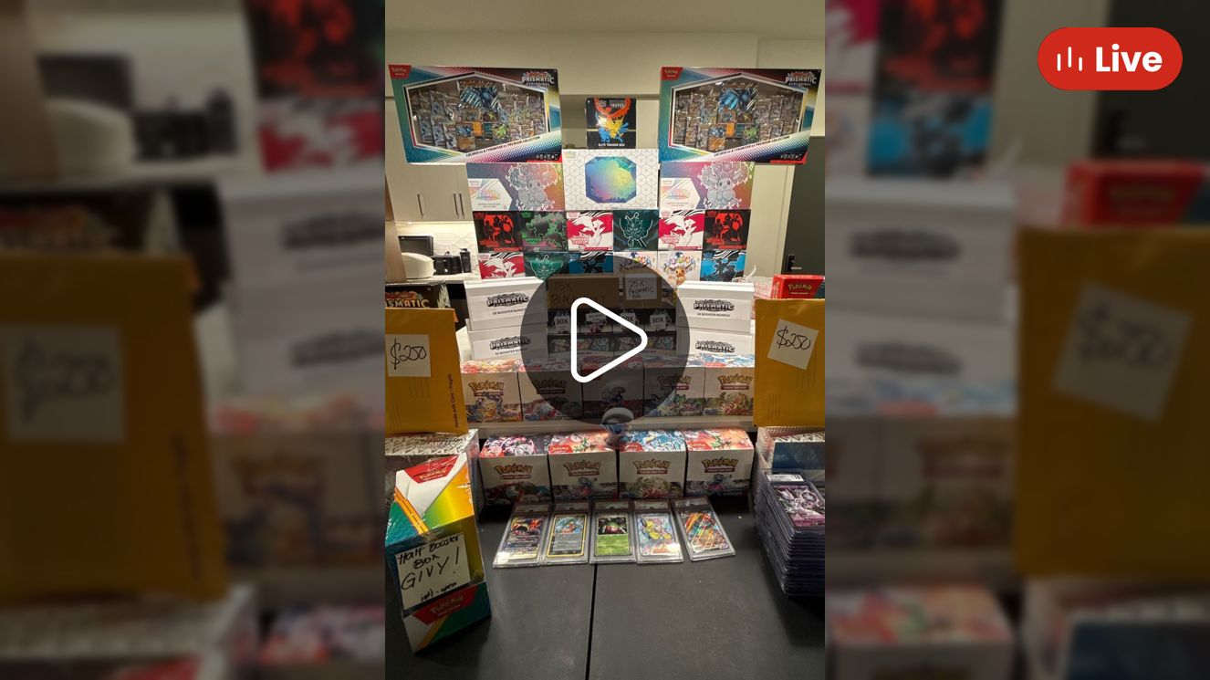jendrick is live · Pokémon Cards · Whatnot: Shop, Sell, Connect