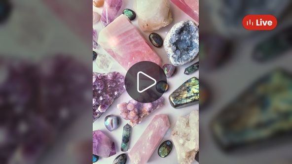 thirdeyecrystals is live · Crystals & Gems · Whatnot: Shop, Sell, Connect