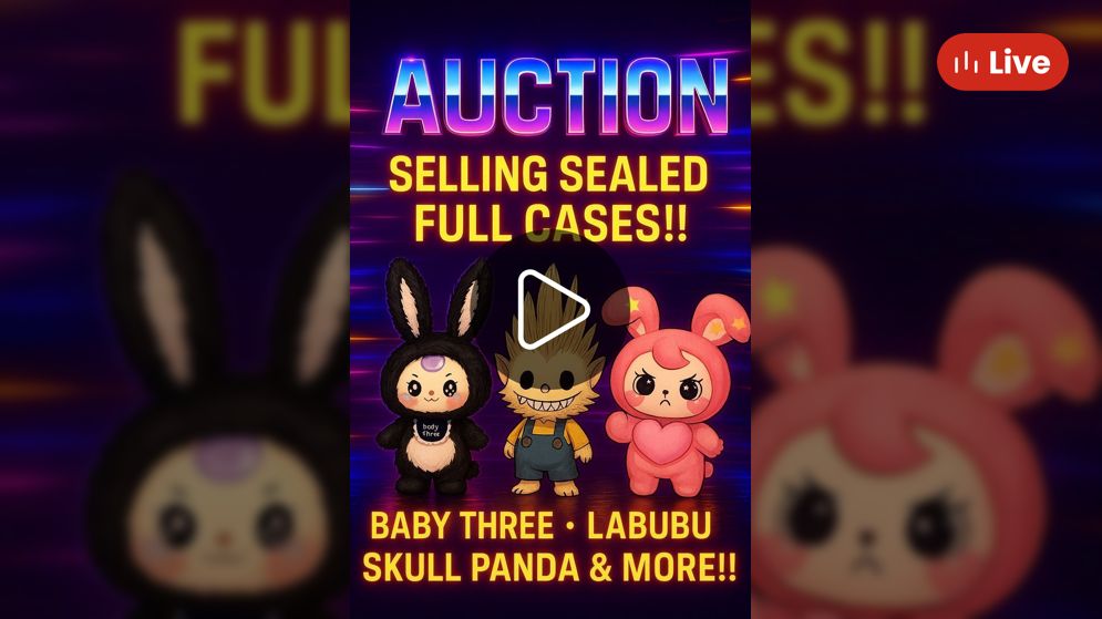 banner106 is live · Plush · Labubu, Skullpanda, Baby Three · Whatnot ...