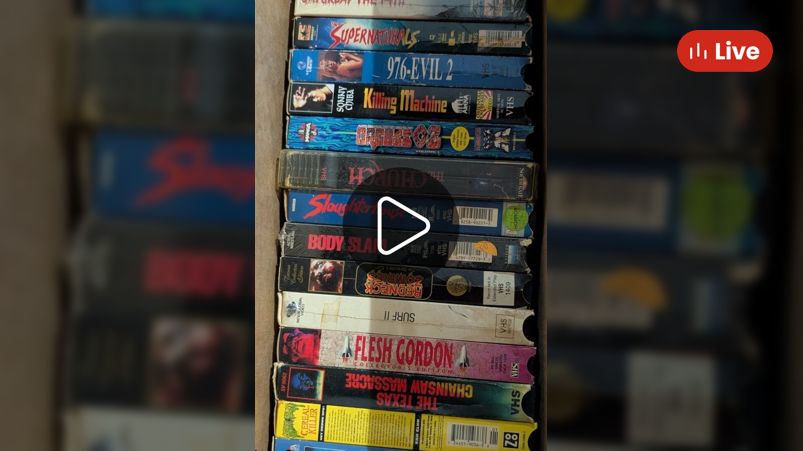 jewbacca_420 is live · Storage Unit Finds · Vintage, VHS, Horror ...