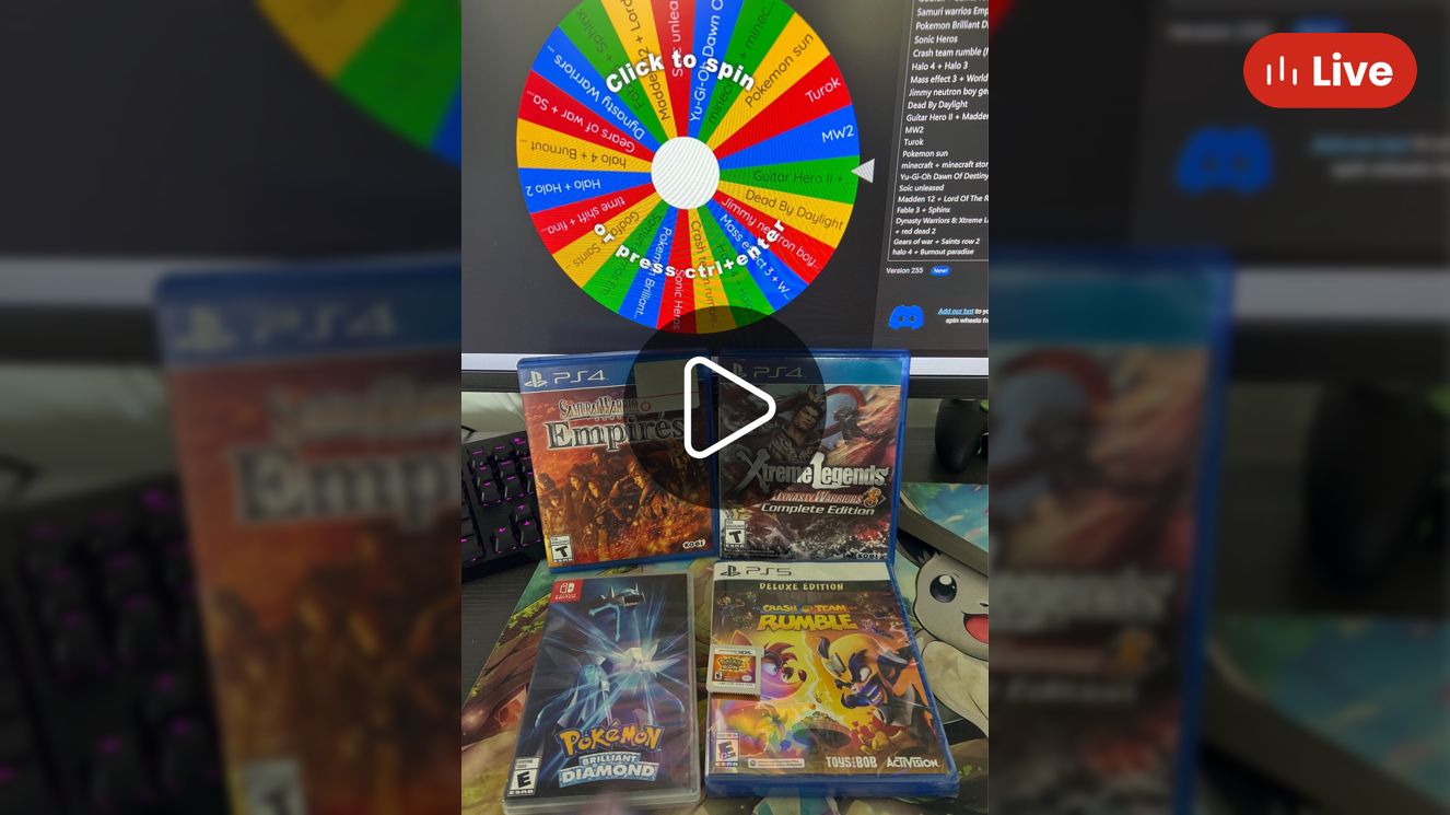 Whatnot - Mini Mystery Wheel! Livestream by victacular #retro_games