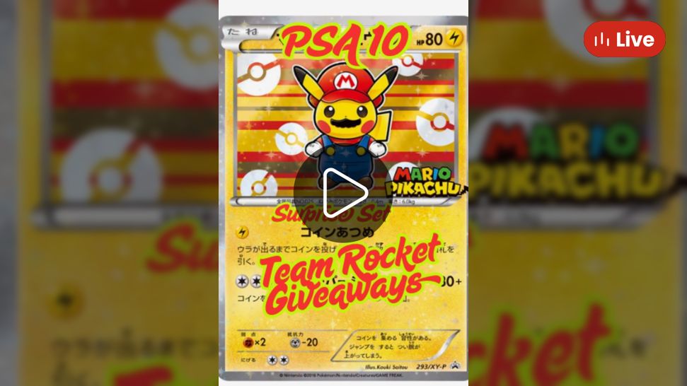 Mario Pika Surprise Set. Team Rocket Givy Packs! · cardizhard · Whatnot ...
