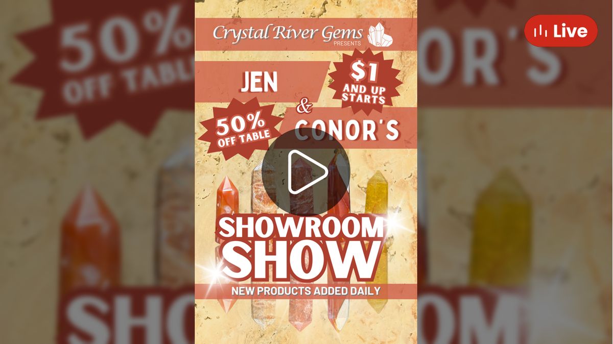 Crystal River Gems Jen & Conor's Show · @crgrocks · Whatnot: Shop, Sell, Connect