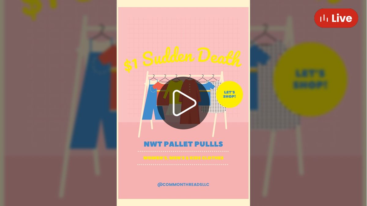 $1 Starts & Sudden Death! PALLET PULLS · commonthreadsllc · Whatnot ...