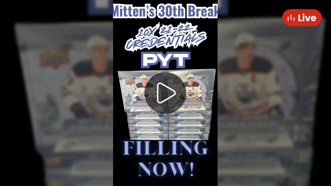 **10 Box CASE FRESH 21-22 Credentials PYT**Mitten's 30th Break ...
