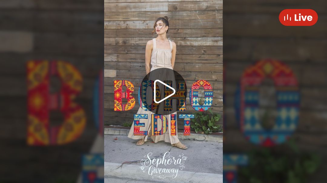 NWT BOHO EDIT: Sephora GC Giveaway! · grecian_vibes · Whatnot: Buy ...