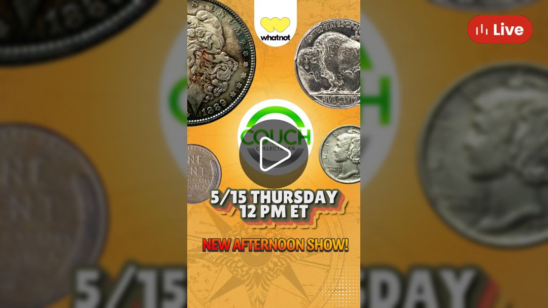 NEW Afternoon Coin Auction with Couch Collectibles - 1 HOUR ONLY ...