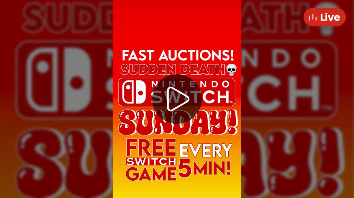 SUNDAY SWITCH! FREE SWITCH GAME EVERY 5 minutes. · @jandsgames ...