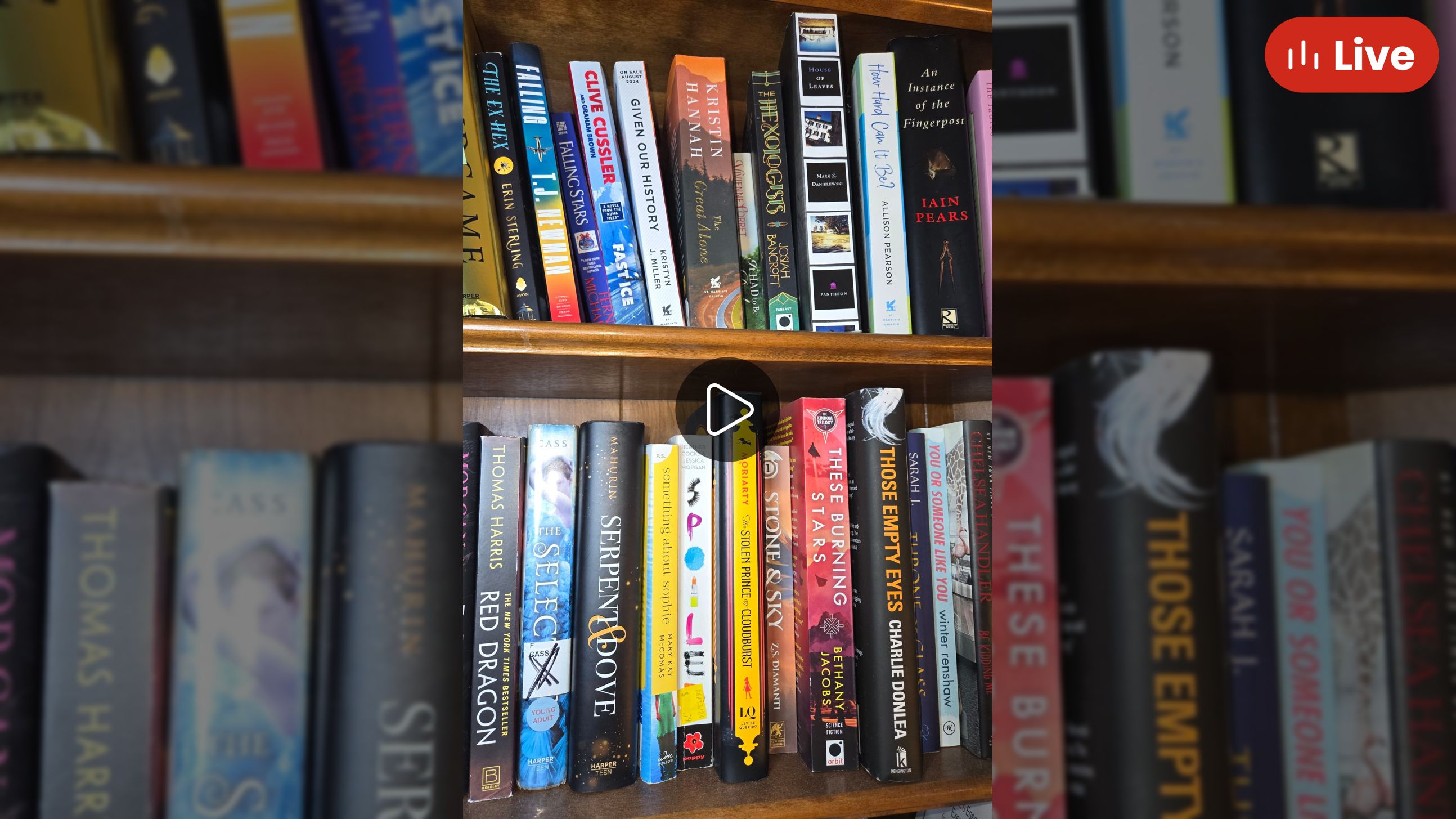 mrs_trane is live · Books · Mystery & Thriller, Romance, Non-Fiction · Whatnot: Shop, Sell, Connect