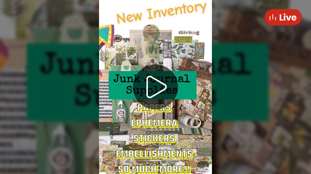 New Junk Journal Items! Paper, Stickers, Embellishments and More ...