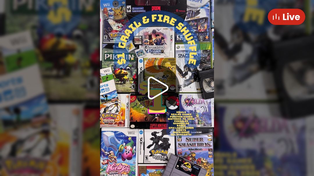 🔥$1 GRAIL SHUFFLES🔥GIVEYS🔥SEALED,CIB,GRADED,GAMES,CONSOLES,ACCESSORIES ...