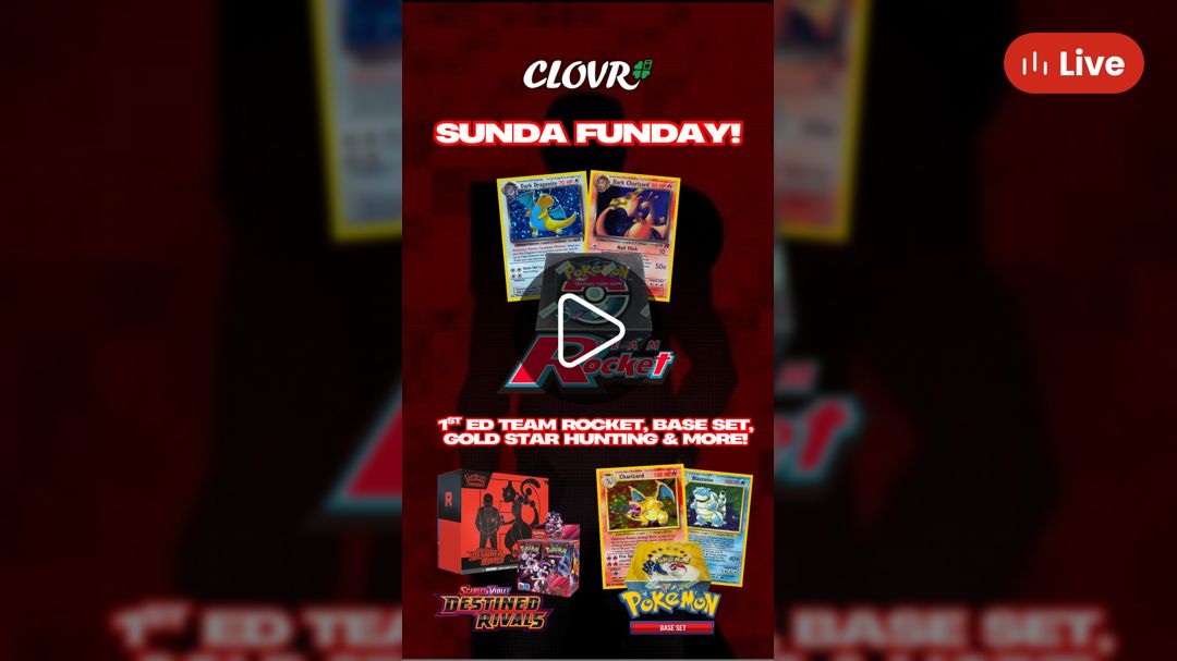 🍀 SUNDAY FUNDAY! 1ST ED TEAM ROCKET, BASE SET, & HUGE B&W/XY/S&M ...