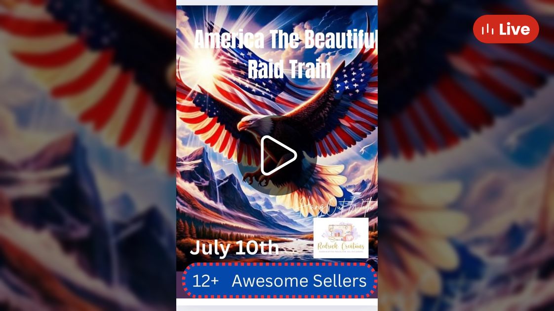 America The Beautiful Raid Train · @catered_paper · Whatnot: Shop, Sell ...