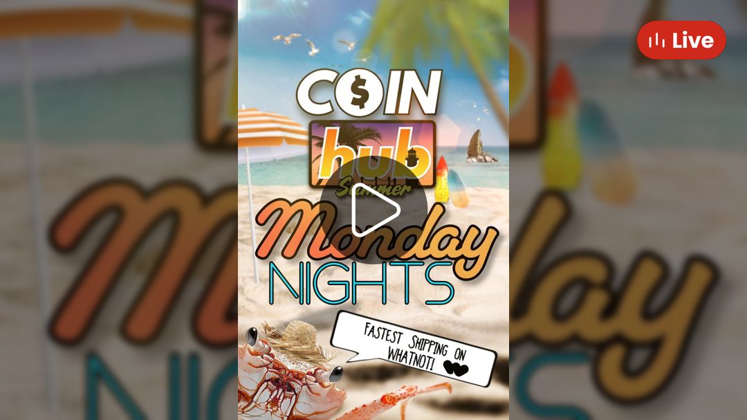 🔥 Coin Chaos - $1 Starts · @coinhub · Whatnot: Shop, Sell, Connect
