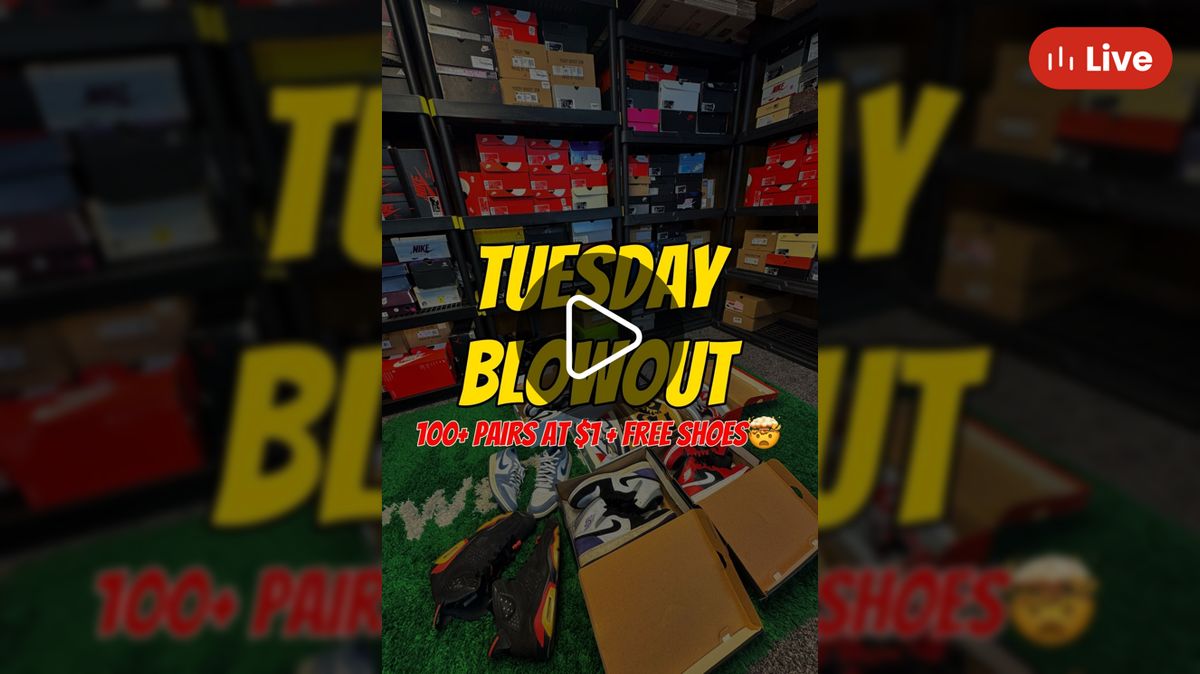 Turnt Up Tuesday’s🔥100+ PAIRS AT $1 + GIVING AWAY FREE SHOES💨🤯 ...