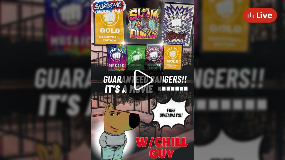 INSANE BREAK ALL DAYY 🤯👀🚀 W/ CHILL GUY · @adudehoops · Whatnot: Shop ...