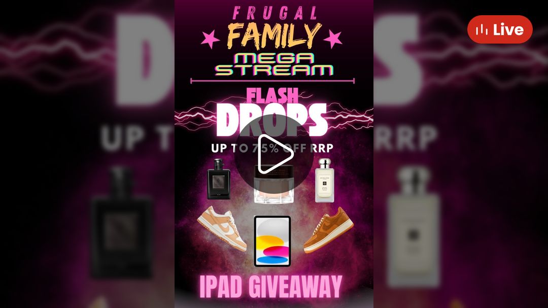 🇬🇧 16K MEGA STREAM · @frugalfam · Whatnot: Shop, Sell, Connect