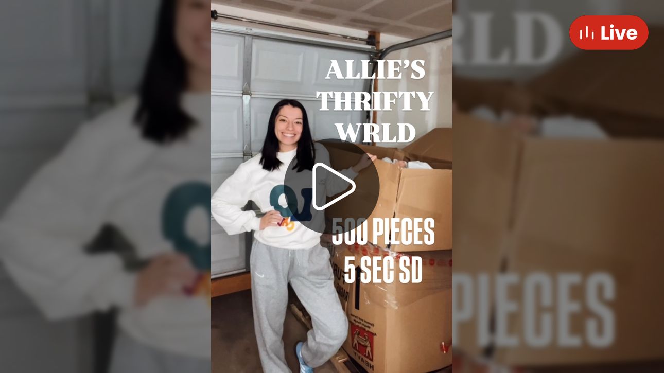 @alliesthriftywrld's Livestream on Whatnot