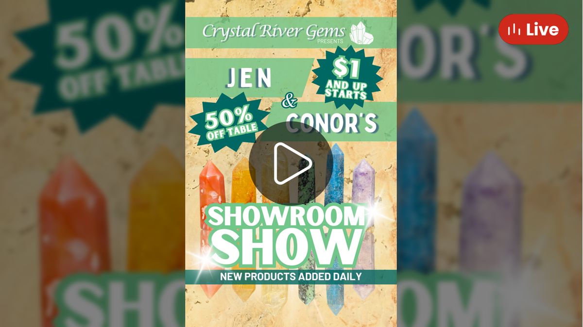 Crystal River Gems Jen & Conor's Show · @crgrocks · Whatnot: Shop, Sell, Connect