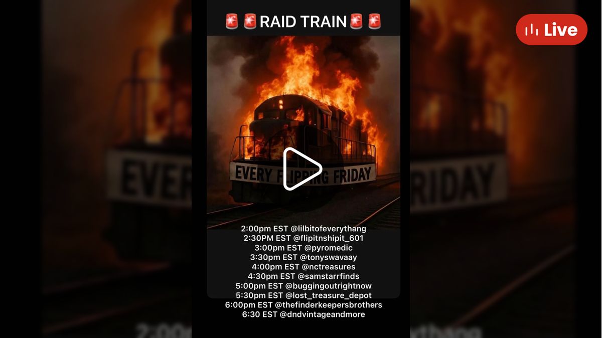 Every flipping Friday Raid Train! · @pyromedic · Whatnot: Shop, Sell ...
