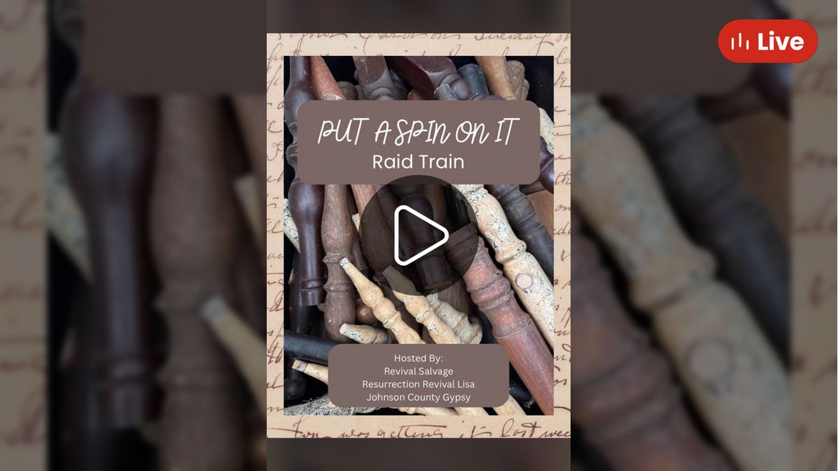 Put A Spin On It Raid Train · @fiveacreprimitives · Whatnot: Shop, Sell ...