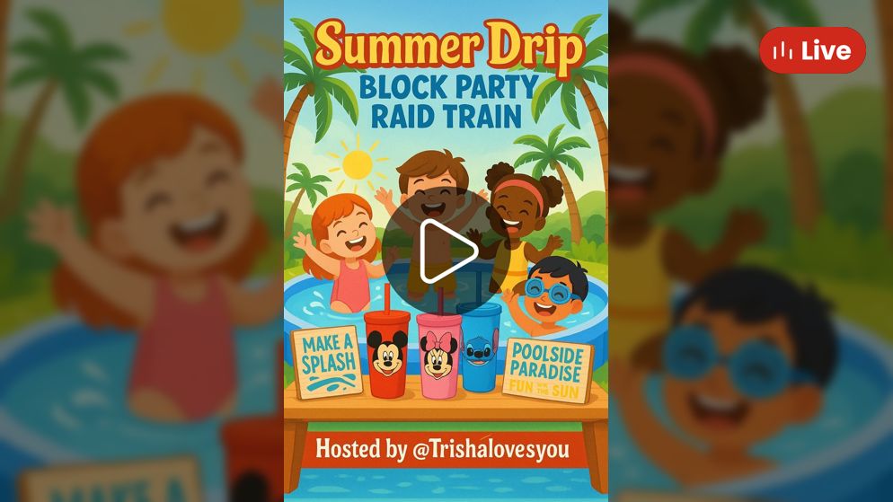 🤩Summer Drip: Block Party Raid Train💚💛 · @trishalovesyou · Whatnot ...