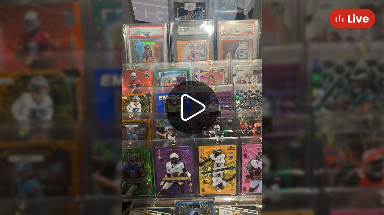 jlow_cards is live · Football Singles · New Release, Slabs, Sudden ...