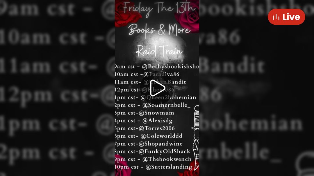 Friday The 13th Raid Train 3pm-4pm EST · @snowmum · Whatnot: Shop, Sell ...
