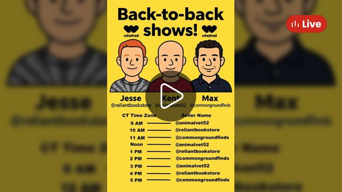 Triple Play Books All Day (9 Hours of Max, Kent, Jesse ...